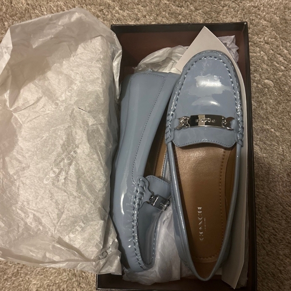 Coach | Shoes | Coach Baby Blue Loafers | Poshmark